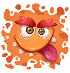 Cute funny crazy monster character halloween Vector Image