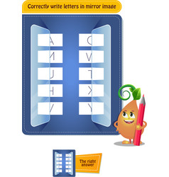 Kids in the letters series Royalty Free Vector Image