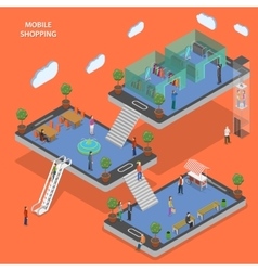 Isometric mobile development Royalty Free Vector Image