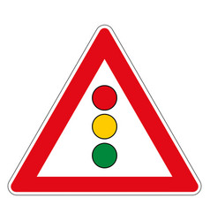 Zebra crossing traffic sign on white background Vector Image