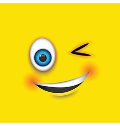 Winking emoticon Royalty Free Vector Image - VectorStock