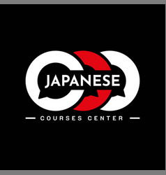 Logo 481 french language class Royalty Free Vector Image