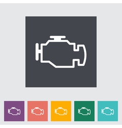 Warning dashboard car icon engine oil level Vector Image