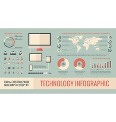 Network security technology infographic design Vector Image