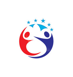 Star man logo Royalty Free Vector Image - VectorStock