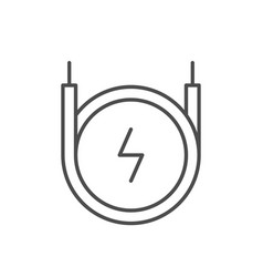 Sewing spool line outline icon Royalty Free Vector Image