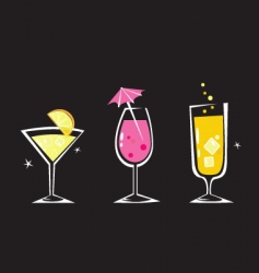 Margarita retro cocktail Royalty Free Vector Image