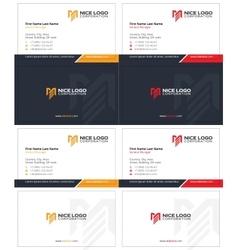Business card templates Royalty Free Vector Image