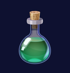 Bottle of green elixir Royalty Free Vector Image
