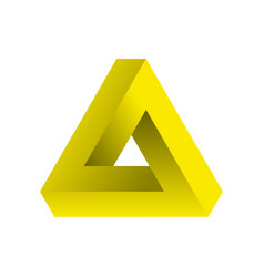 Abstract symbol impossible object triangle Vector Image
