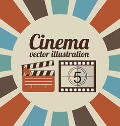 Cartoon cute hand drawn cinema seamless pattern Vector Image