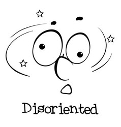 Expression wordcard for nervous Royalty Free Vector Image