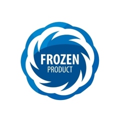 Logo for frozen products Royalty Free Vector Image