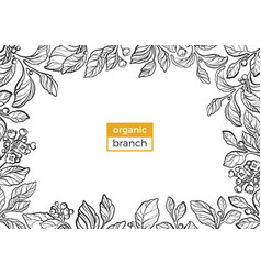 Mate 1 branch shape Royalty Free Vector Image - VectorStock