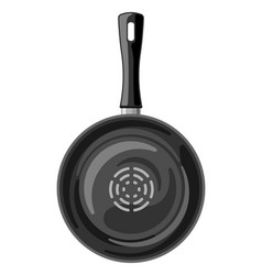 Steel cooking pan Royalty Free Vector Image - VectorStock