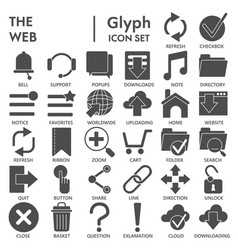 Computer line icon set device symbols collection Vector Image
