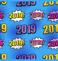 Comic book explosion seamless pattern Royalty Free Vector