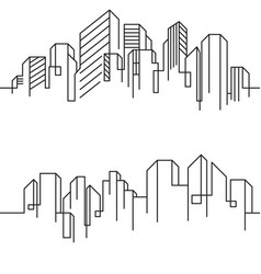 Sketch of amsterdam city line drawing Royalty Free Vector