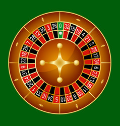American roulette wheel Royalty Free Vector Image