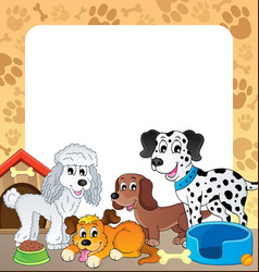 Image with dog theme 1 Royalty Free Vector Image