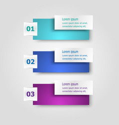 9 infographics rectangle paper index with data Vector Image