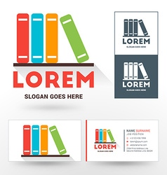 Stack books and computer screen Royalty Free Vector Image