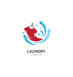 Laundry logo Royalty Free Vector Image - VectorStock