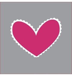 Valentine decor with two half heart Royalty Free Vector