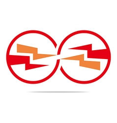 Electricity repair and service symbol Royalty Free Vector