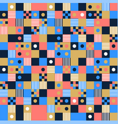 Pixel seamless pattern background design modern Vector Image