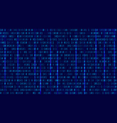 Blue binary computer code background Royalty Free Vector