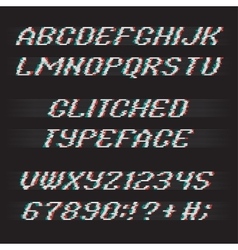 Shredded font Royalty Free Vector Image - VectorStock