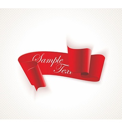 Elegant colorful ribbon banner Royalty Free Vector Image