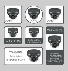 Cctv camera security surveillance system Vector Image