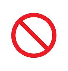 Prohibited sign Royalty Free Vector Image - VectorStock