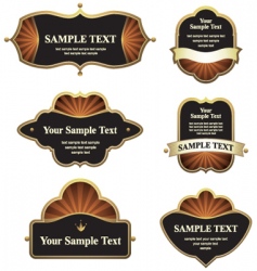 Gold logo Royalty Free Vector Image - VectorStock