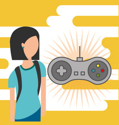 Video gaming online games computer screen Vector Image