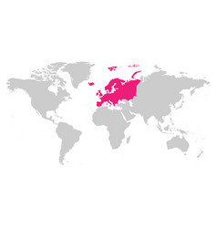 Colorful blank map of europe Royalty Free Vector Image