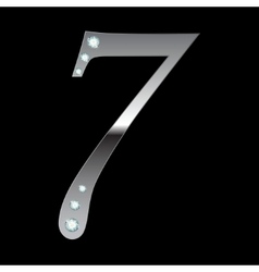 Metallic silver plate Royalty Free Vector Image