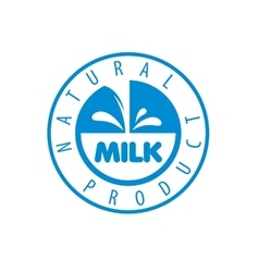 Milk logo Royalty Free Vector Image - VectorStock