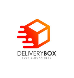 Package delivery logo icon design Royalty Free Vector Image