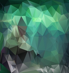 Blue green emerald polygon triangular pattern Vector Image