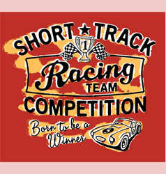 Dirt track racing Royalty Free Vector Image - VectorStock