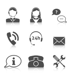 Black car service icon set Royalty Free Vector Image