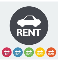 Car truck suv 4x4 line draw rent damage Royalty Free Vector