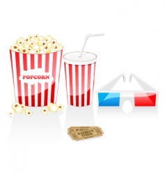 Popcorn image of snack food Royalty Free Vector Image