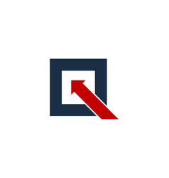 Arrow letter a logo icon design Royalty Free Vector Image