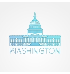 Washington state capitol Royalty Free Vector Image