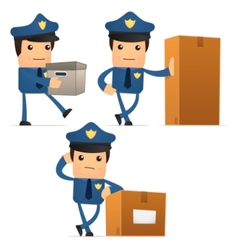 Policeman yelling Royalty Free Vector Image - VectorStock