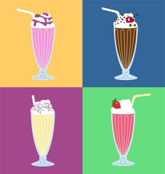 Milk shake vector by kreatiw - Image #1948661 - VectorStock